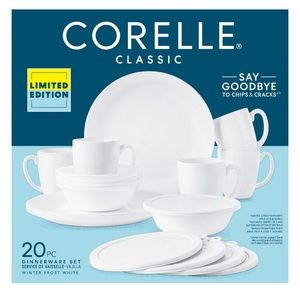 Corelle | Dining | Corelle Winter Frost White 2piece Dinnerware Set ...